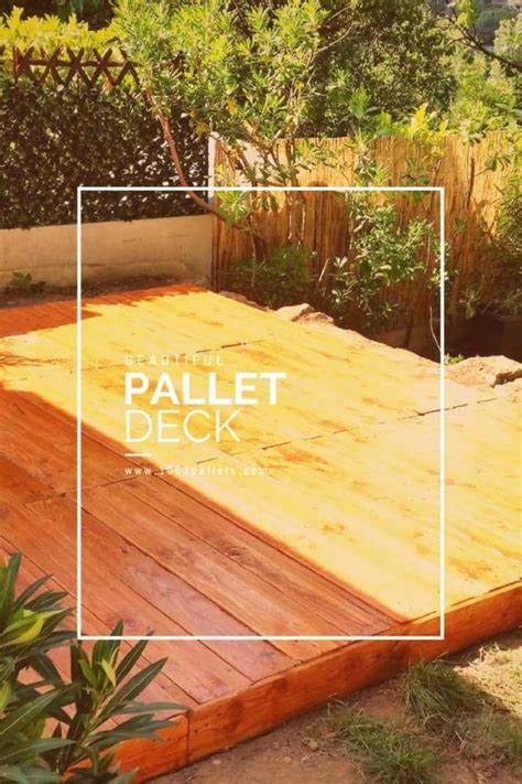 Beautiful Pallet Deck • 1001 Pallets Pallet Decking Pallet Outdoor Pallets Garden