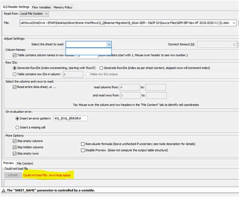 Execute Failed Java Heap Space Knime Analytics Platform Knime Community Forum