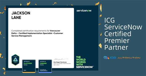 Jackson Lane Wins Csm Certification From Servicenow Icg Automation Posted On The Topic Linkedin