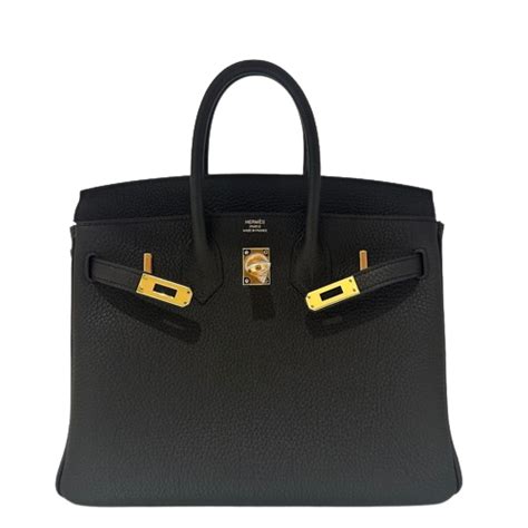 Hermes エルメス バーキン25 トゴ ブラック ハンドバッグ