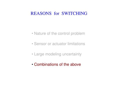 Ppt Switching Adaptive Control Powerpoint Presentation Free Download Id9114593