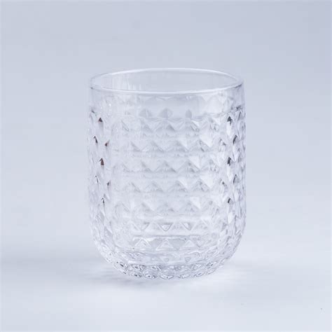 Набір склянок Ts Kitchen Прозорий ребристі під кришталь 6 штук для соку води коктейлів лимонадів