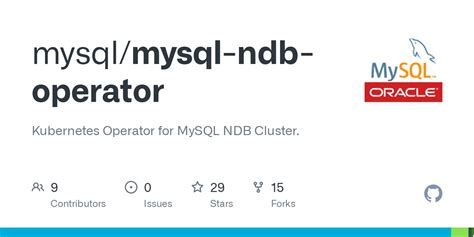 Github Mysqlmysql Ndb Operator Kubernetes Operator For Mysql Ndb