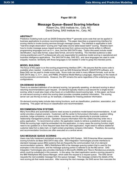 Pdf 081 30 Message Queue Based Scoring Interface Dokumentips