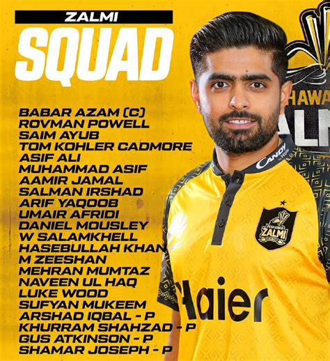 Full List Of Pakistan Super League Squads Psl 2024 The Cricket Blog