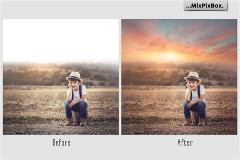 Sunset Sky Photo Overlays By Mixpixbox Filtergrade Sky Photoshop