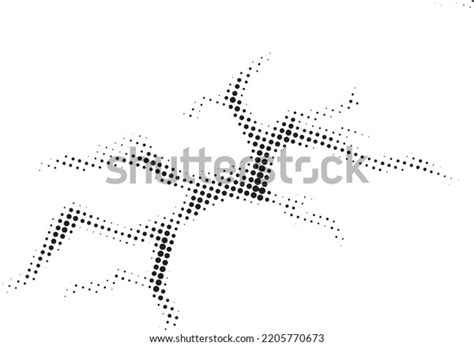 Vector Cracked Ground Halftone Effect On Stock Vector Royalty Free