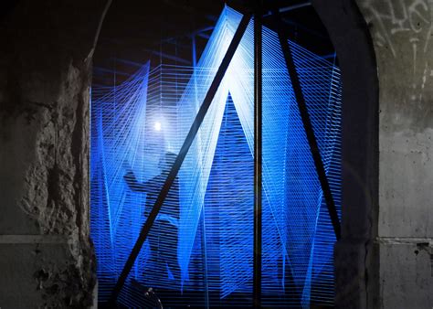 George King Creates Glowing Lasermaze Installation In Detroit