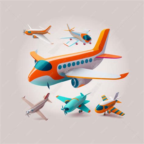 Premium Ai Image Plane Vector Illustration Taking Flight Majestic