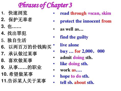 Chapter3词组翻译word文档在线阅读与下载无忧文档