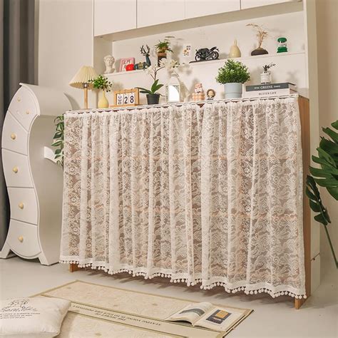 Aeovot Short Sheer Cabinet Curtains For Shelves Under Sink