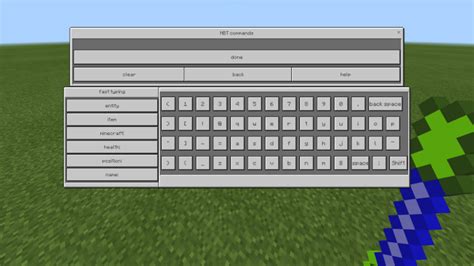 Admin Panel V Nbt Commands Minecraft Pe Script Mod