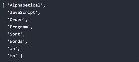 How To Sort Alphabetically In Javascript Arrays And Strings
