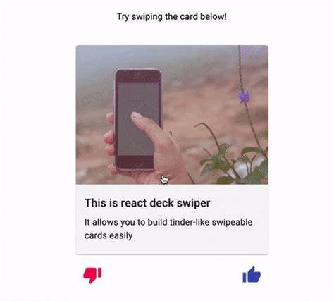 React Deck Swiper NPM Npm Io
