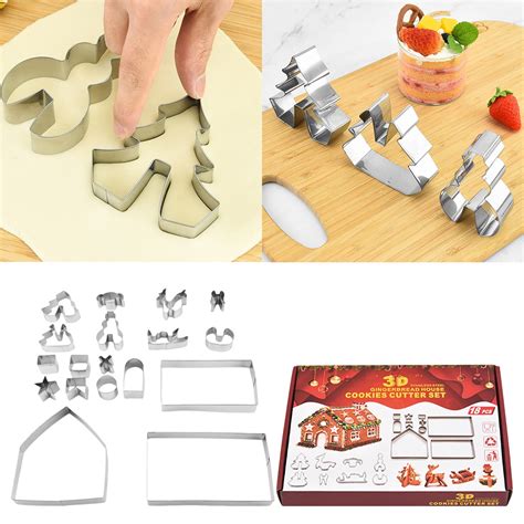Luodu Rib Sandwich Cookie Christmas Shapes Large Package Sealer Small