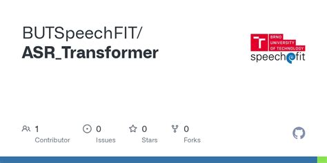Github Butspeechfitasrtransformer