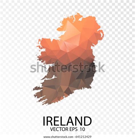 Transparent Polygon Map Vector Illustration Low Stock Vector Royalty Free Shutterstock