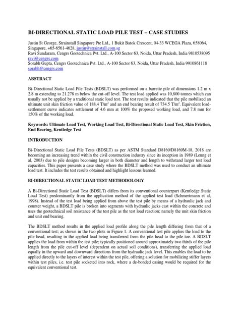 1546410495 66 Paper Dfi 18 Bidirectional Static Load Test Pdf Deep