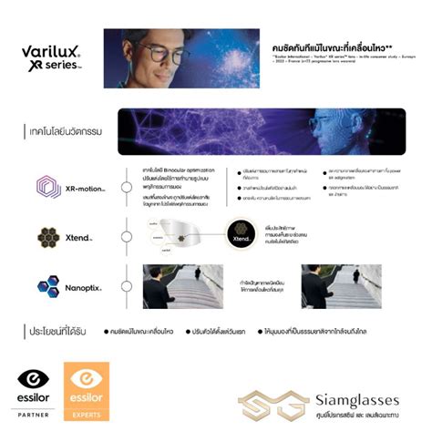 Varilux Xr Series ร้านแว่นตา Siamglasses บางแค By นักทัศนมาตร