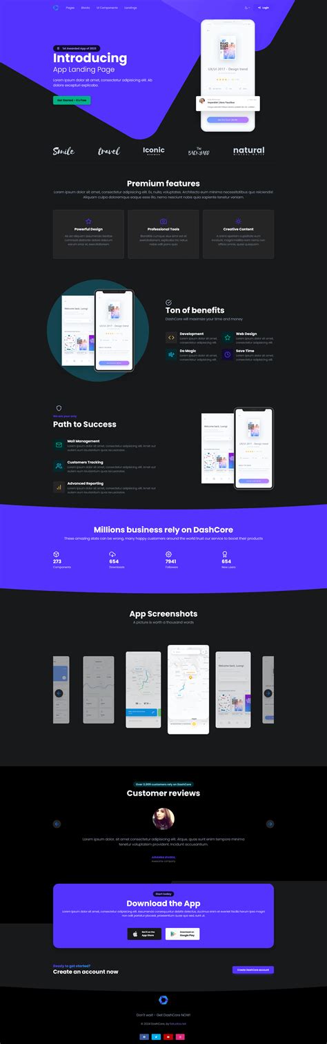 Dashcore Powerful Responsive Saas Startup And Technology Html Template