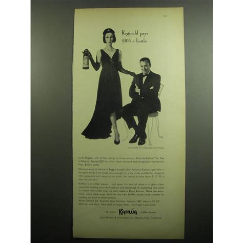 1960 Kahlua Liqueur Advertisement Carl Reiner Reginald Pays 105 A