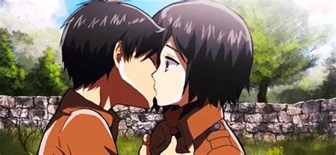 Eren Jaeger And Mikasa Ackerman Kiss