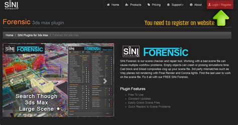 Forensic 3ds Max Plugin Sini Software