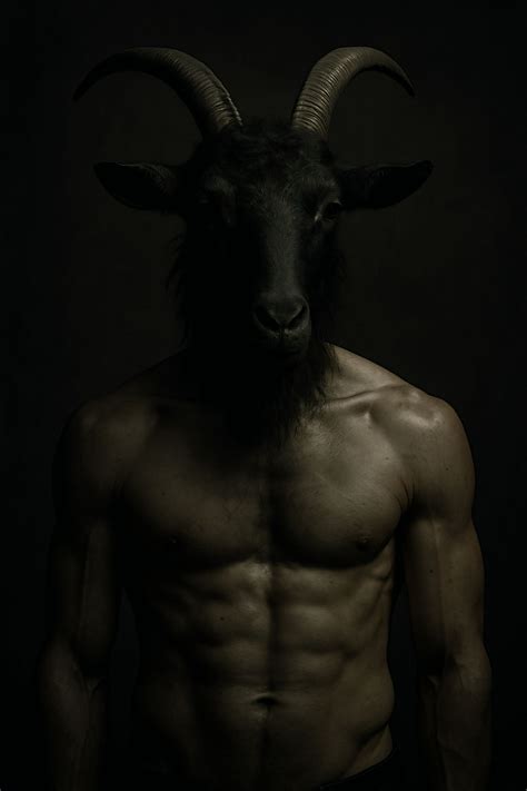 Human Body Goat Head