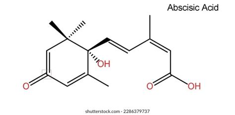Abscisic Acid Structure Chemical Structure Plant Stock Illustration 2286379737 Shutterstock