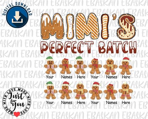 Customized Mimis Perfect Batch Png Christmas Design Granmas Perfect