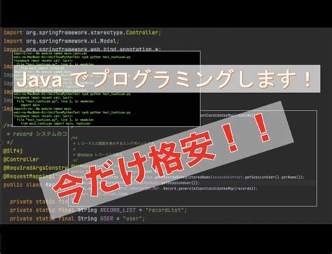 現役SEがjavaプログラミング相談実装をします 学生や社会人の方課題や修正なども対応します プログラミングソフトウェア ココナラ