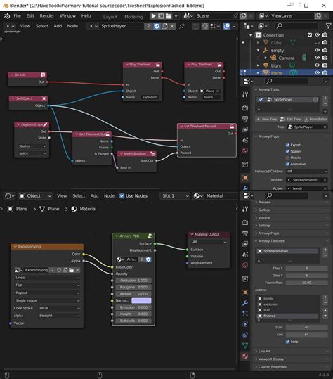 Blender 新欢 Armory3D Logic Nodes 可视化编程 UE 蓝图替补 哔哩哔哩