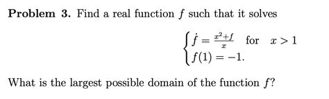 solved problem 3 find a real function f such that it solves