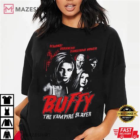 Vintage Buffy Vampire Demon Hunter T Shirt