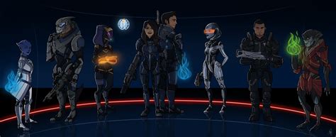 Команда Mass Effect 3 Фан арт Mass Effect 3