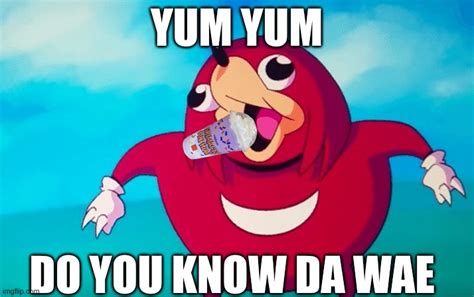 Ugandan Knuckles Drinks The Grimace Shake Imgflip