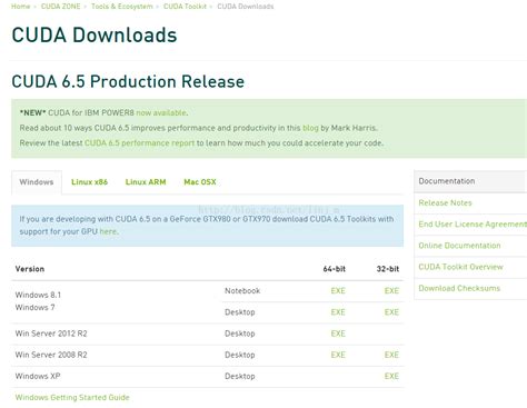 Cuda学习日志：开发环境配置和学习资源cuda6514windowsgeneral64exelin Jm的博客 Csdn博客