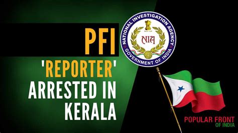 Mohammed Sadik Pfi Reporter Arrested In Kerala