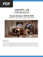Friends S1e1 Monicas New Roommate Pdf Friends