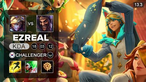 Ezreal Vs Draven Adc Kr Challenger Patch 133 Season 13 Youtube