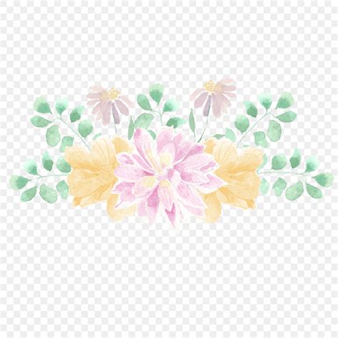 장식용 빈티지 수채화 꽃꽂이 무료 일러스트 Png 및 Psd 포도 수확 수채화 꽃 Png 일러스트 및 Psd 이미지 무료