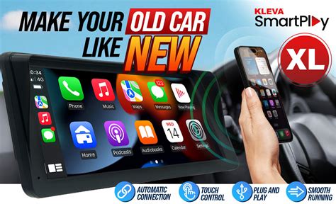 Kleva Smartplay Xl 10 Hd Universal Touchscreen Apple Carplay Androi