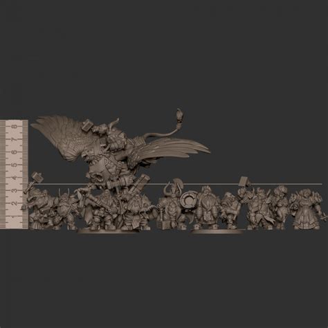3d Printable Dwarf King Modular By Bite The Bullet
