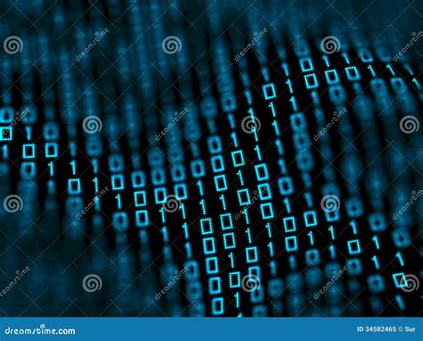 Binary Data Stock Image Image Of Black Cyberspace Concept 34582465
