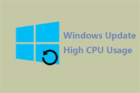 how to fix the windows update high cpu usage issue