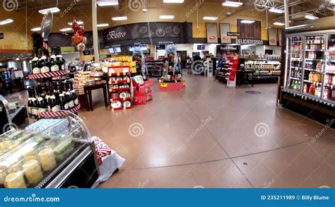 Kroger Retail Grocery Store Interior Holiday Shoppers Holiday Displays