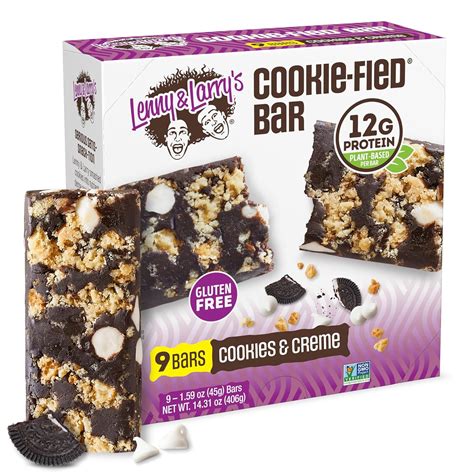 Lenny And Larrys Cookie Fied Protein Bar Barras Veganas Sabor Cookies