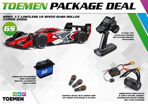 ARRMA 1 7 LIMITLESS V2 6S Speed Bash Roller RTR Versie 2022 Toemen