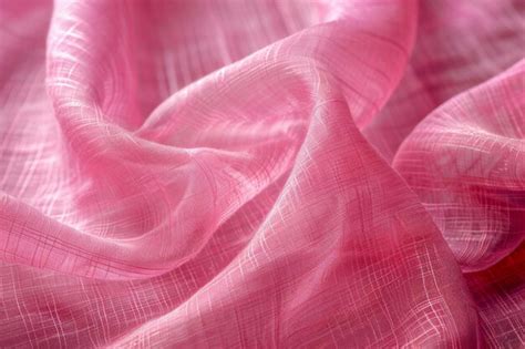 Pink Sheer Fabric Texture Premium Ai Generated Image