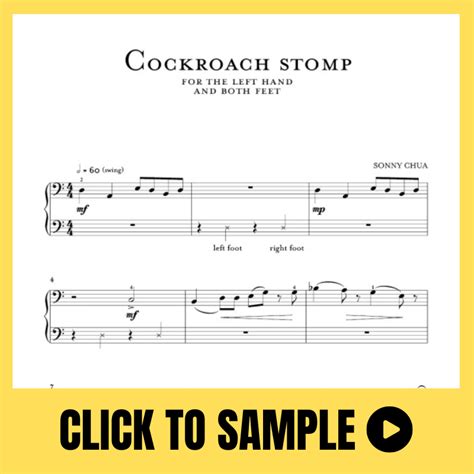 Cockroach Stomp Early Intermediate Grade 2 Supersonics Piano